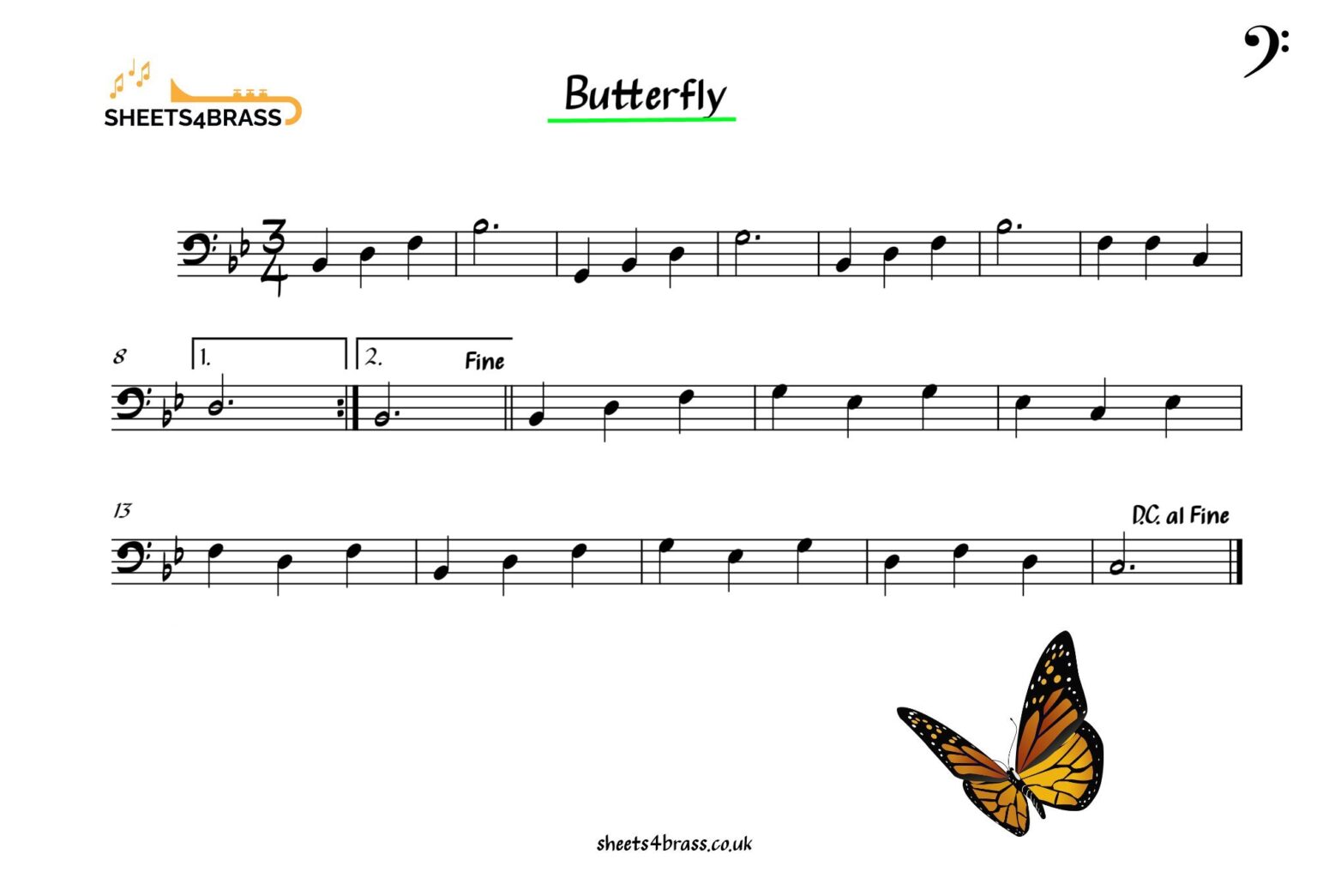 Bass Clef Sheet Music - sheets4brass