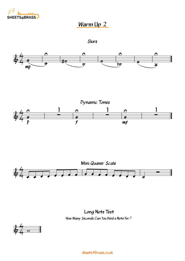 Warm Ups - sheets4brass