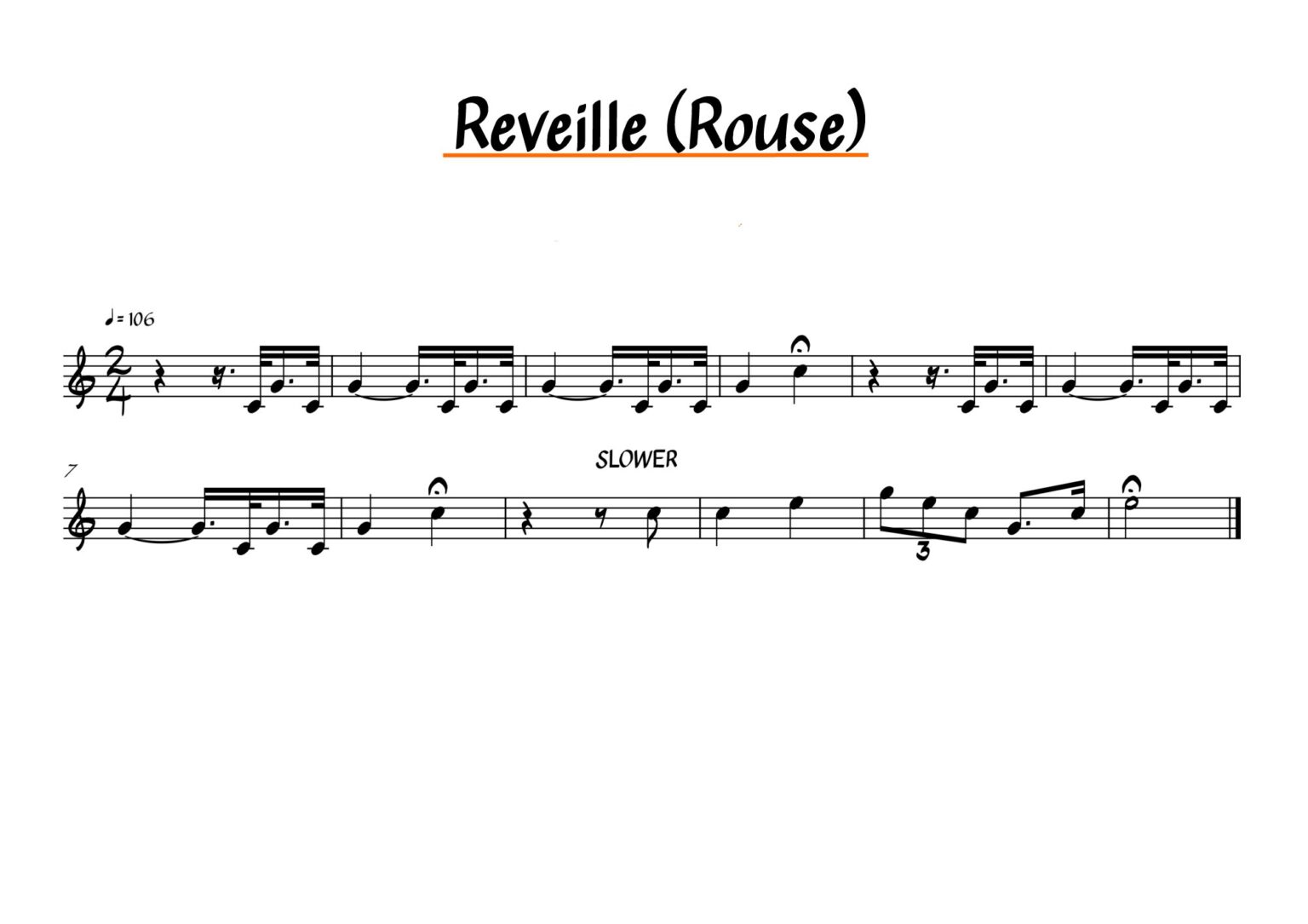 Reveille - Sheet Music for Brass sheets4brass